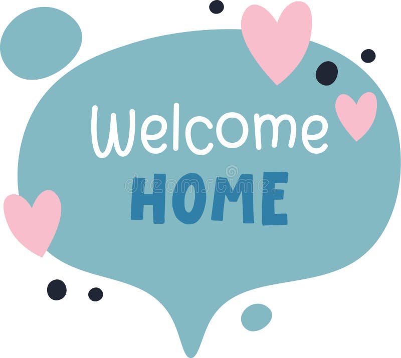 Welcome Home Baby Badge stock vector. Illustration of card - 309787993
