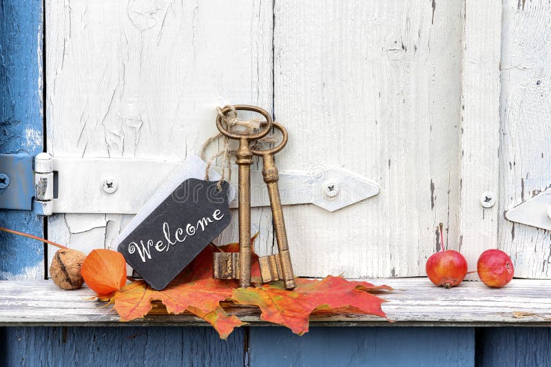 Welcome at home, keys stock image. Image of foliage, dream - 40643129