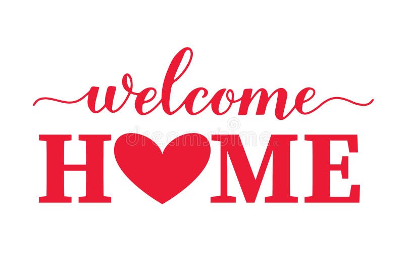 Home Valentine Welcome Stock Illustrations – 171 Home Valentine Welcome ...