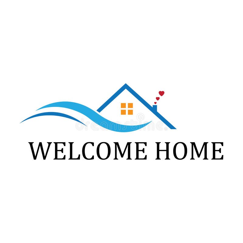 Welcome Home Logo Symbol Illustration Design Template Stock Vector ...