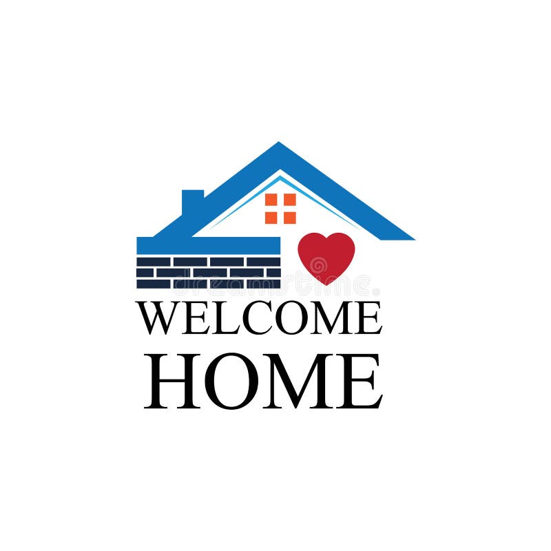 Welcome Home Logo Symbol Illustration Design Template Stock Vector ...