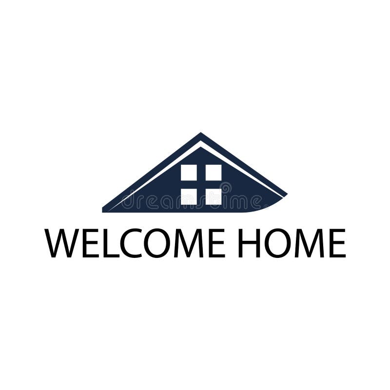 Welcome Home Logo Symbol Illustration Design Template Stock Vector ...