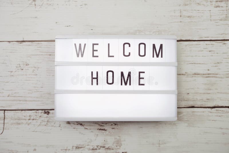 Welcome Home Alphabet Letter with Green Leave and Pink Flower Flat Lay ...