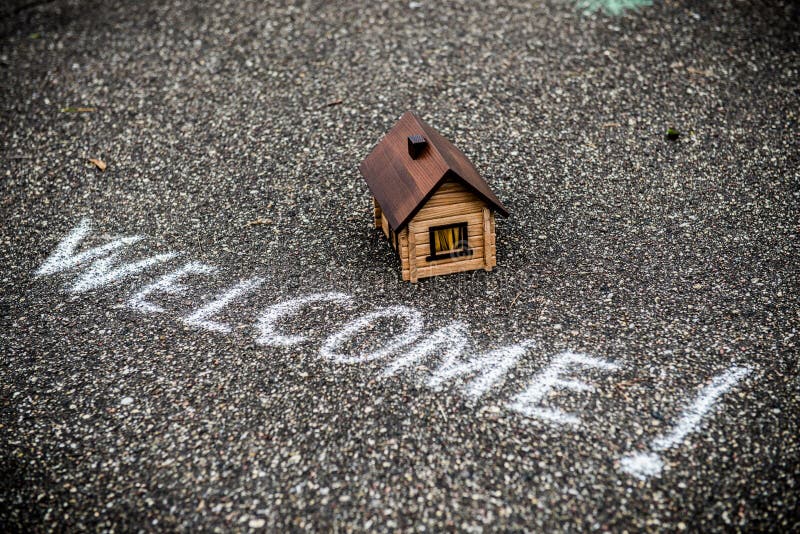 Welcome to new house stock photo. Image of human, architect - 14286826