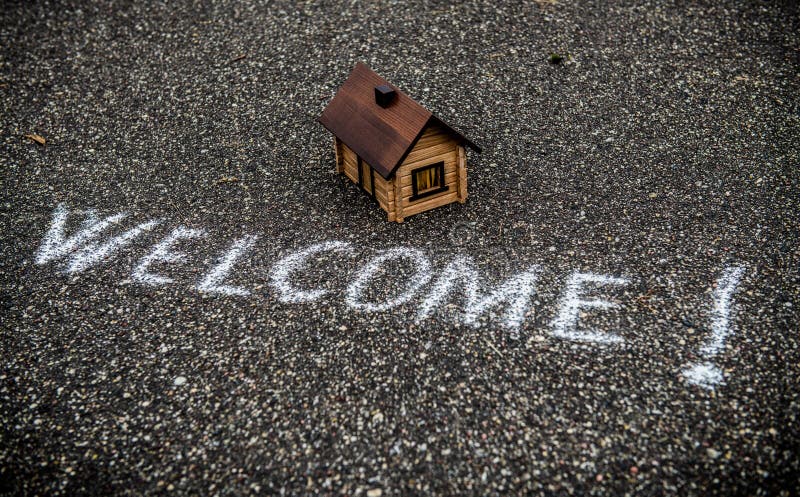 Welcome to new house stock photo. Image of human, architect - 14286826