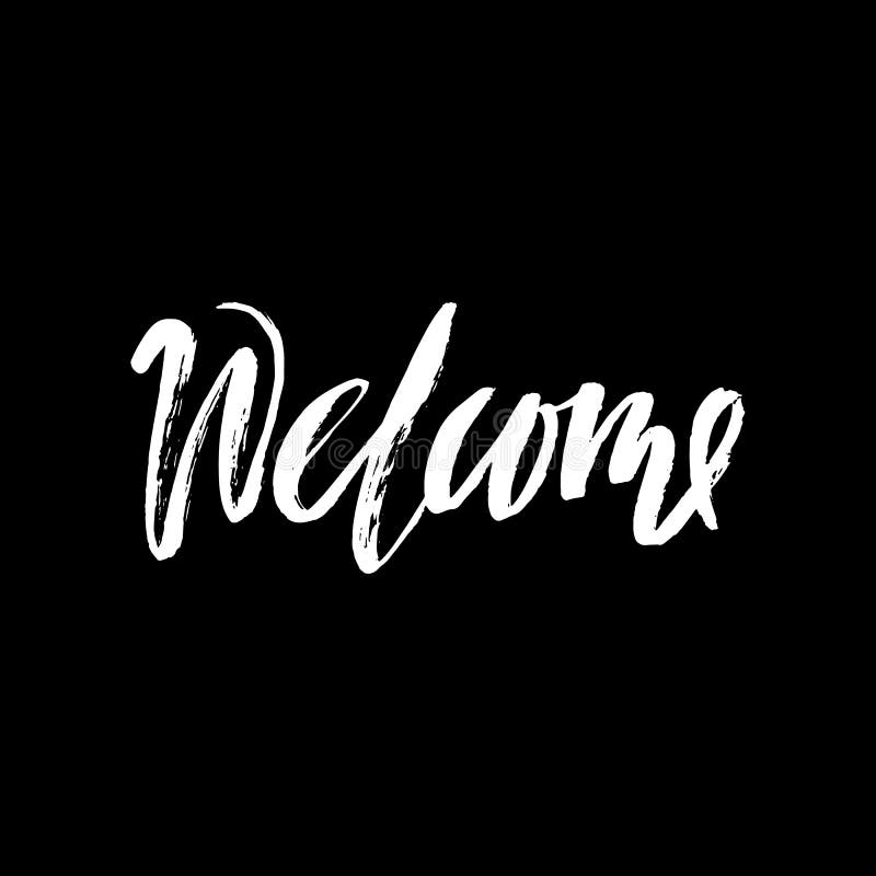 Welcome Black White Stock Illustrations – 23,609 Welcome Black White ...