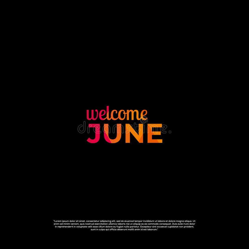 WELCOME JUNE Graffiti Tag Style Art Stock Vector - Illustration of ...