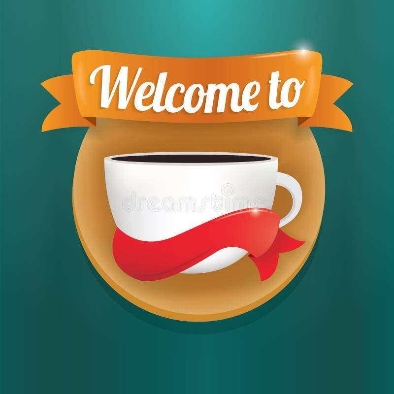 Welcome label or sticker stock vector. Illustration of icon - 183788016