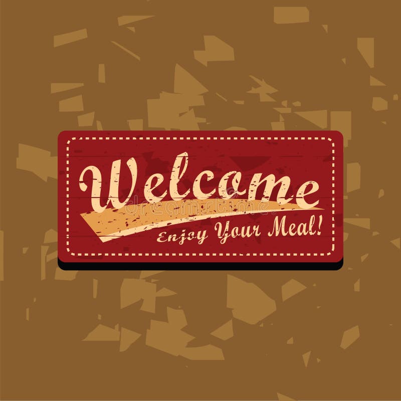 Welcome Label. Vector Illustration Decorative Design Stock Vector ...