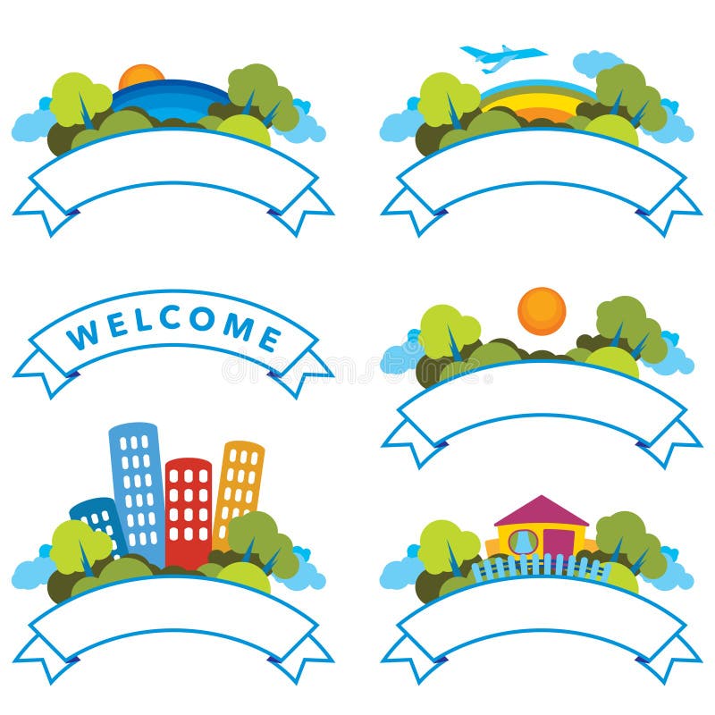 Welcome Land stock vector. Illustration of residential - 65679080