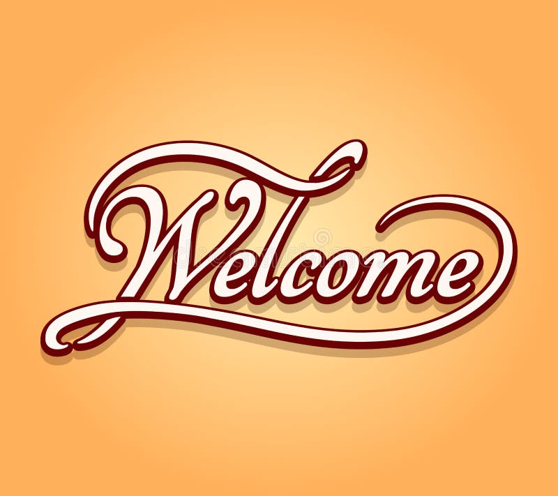 Welcome Calligraphy Stock Illustrations – 22,359 Welcome Calligraphy ...