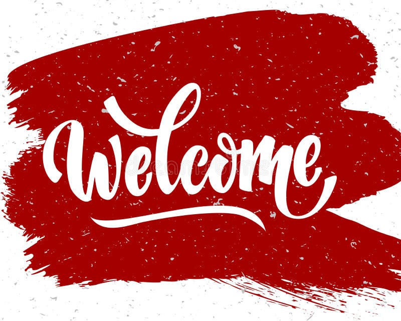 Welcome Back Decorative Lettering Text Stock Illustration Download