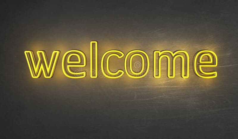 Welcome Light sign stock image. Image of green, background - 56636989
