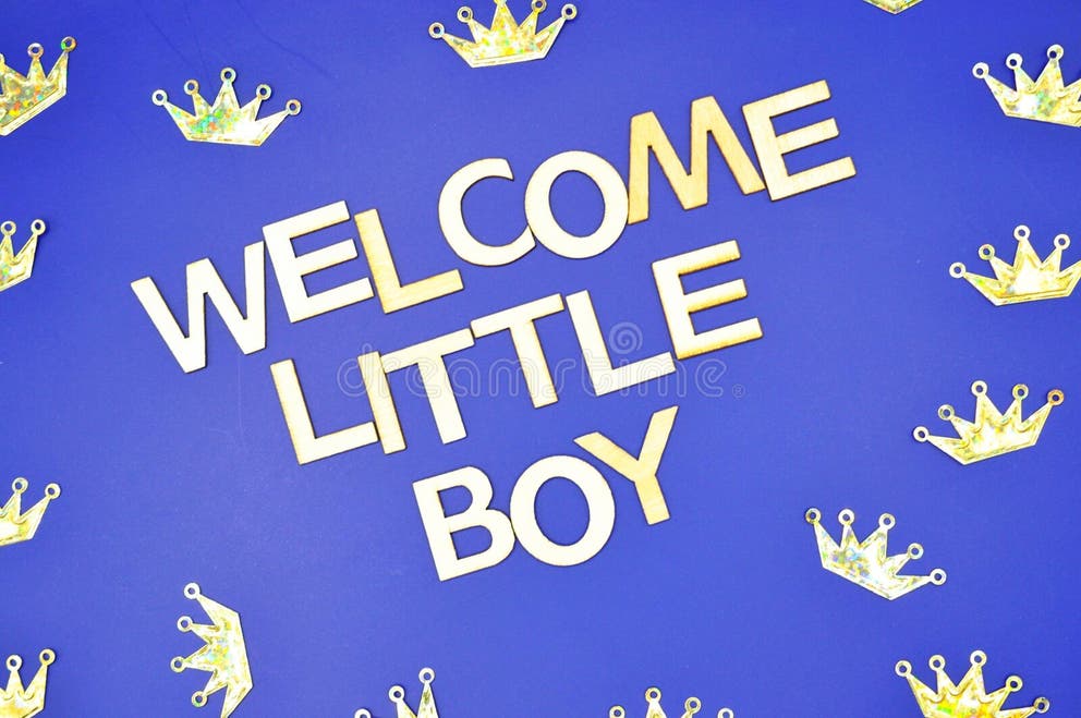 Welcome Little Boy - Gift Card Background Stock Photo - Image of ...
