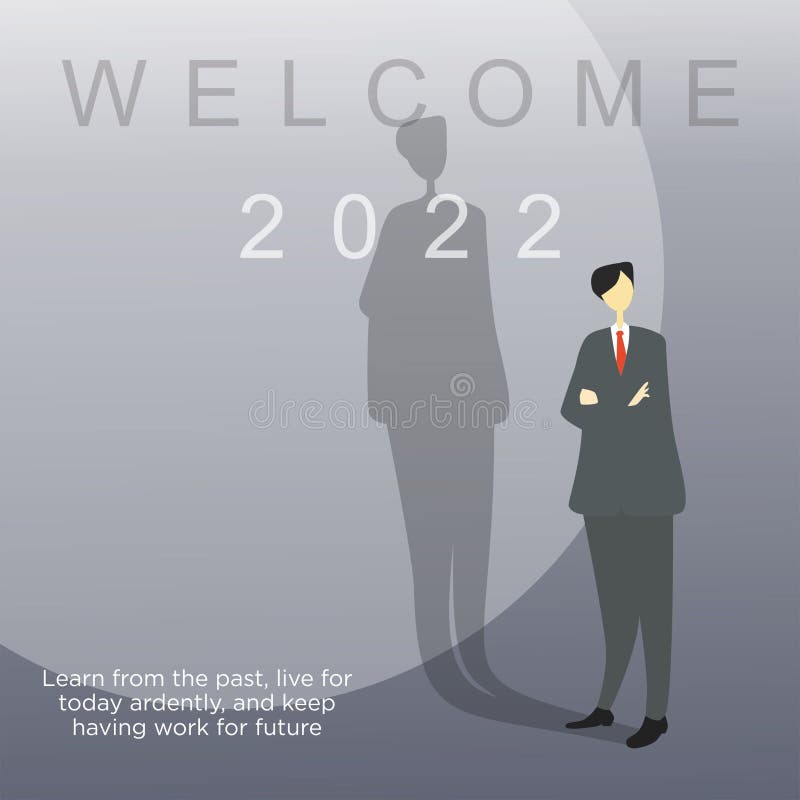 Welcome 2022 stock illustration. Illustration of future - 236537208