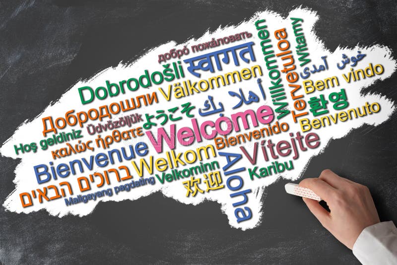 Welcome In Different Languages Banner