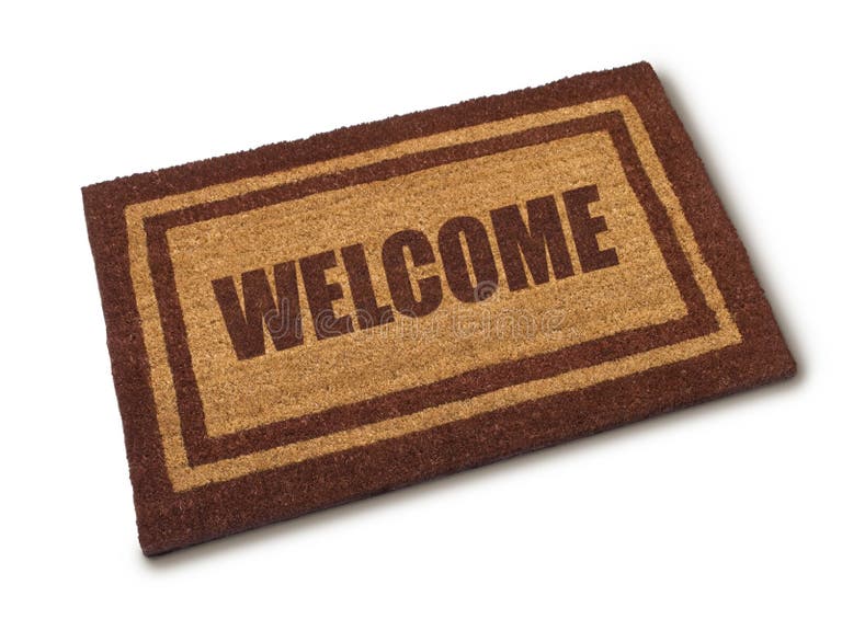 Welcome Mat stock photo. Image of household, entrance - 8132064
