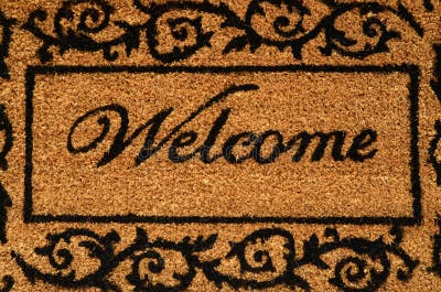 Welcome Mat Background stock image. Image of real, door - 32141367