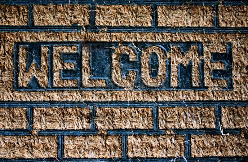 Welcome mat stock photo. Image of homecoming, text, welcome - 34607948