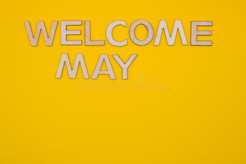 Welcome may illustration stock image. Image of summer - 359788239