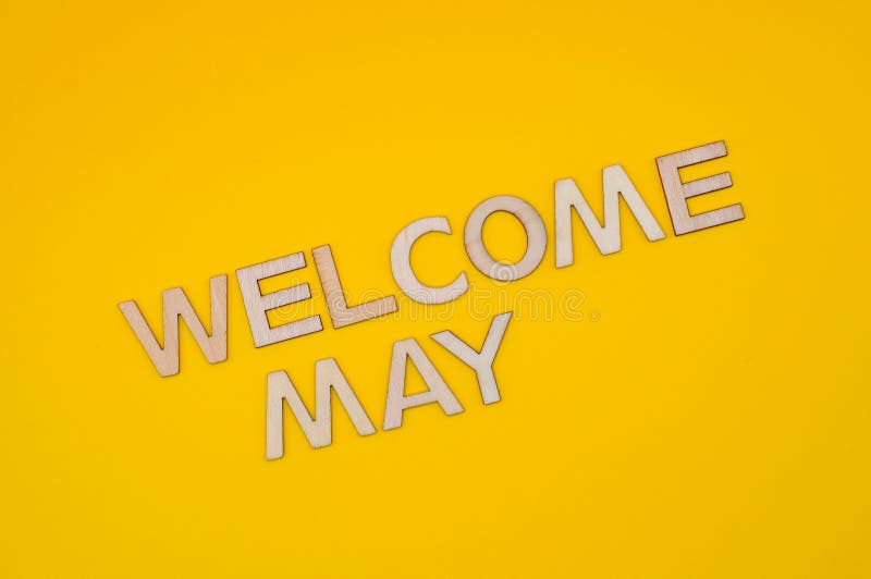 Welcome May Illustration Background Stock Image - Image of presentation ...