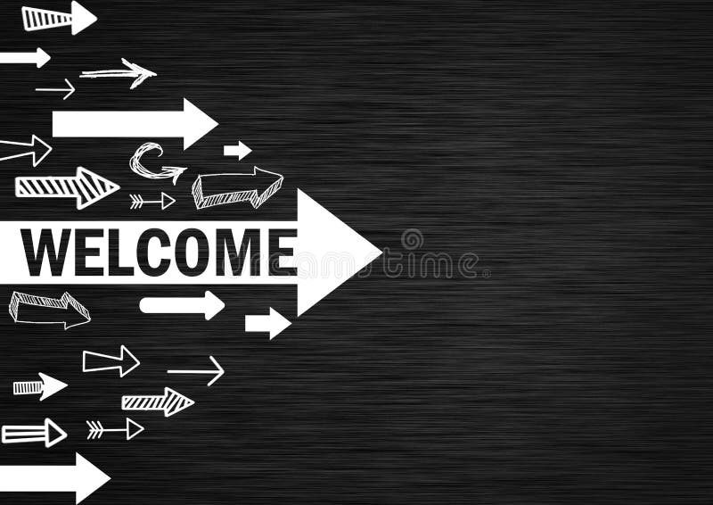 Chalkboard Message Illustration - Welcome Stock Illustration ...