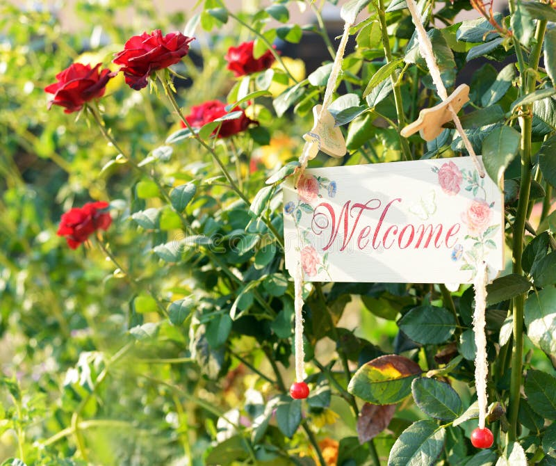 Welcome message wooden stock image. Image of recycled - 44812457