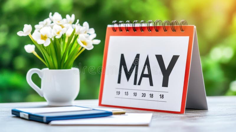 Welcome the Month with Fresh Blossoms and a Calendar, Springtime ...