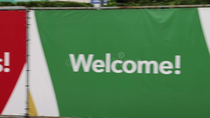 Welcome Multi Languages stock video. Video of english - 249206353