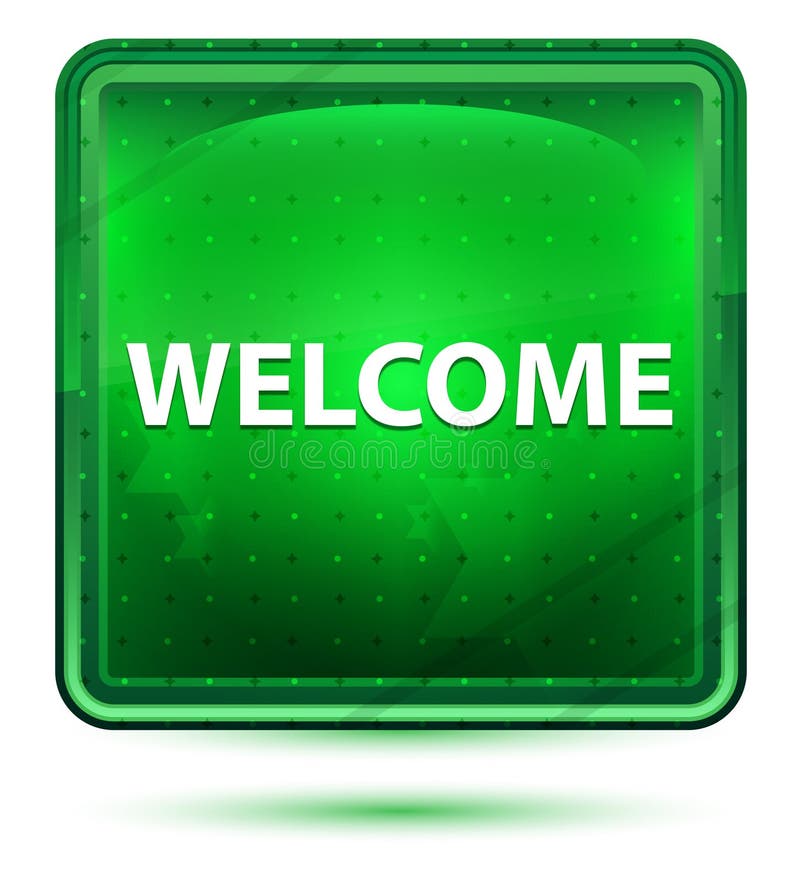 WELCOME Square Letter Collage Stock Illustration - Illustration of ...