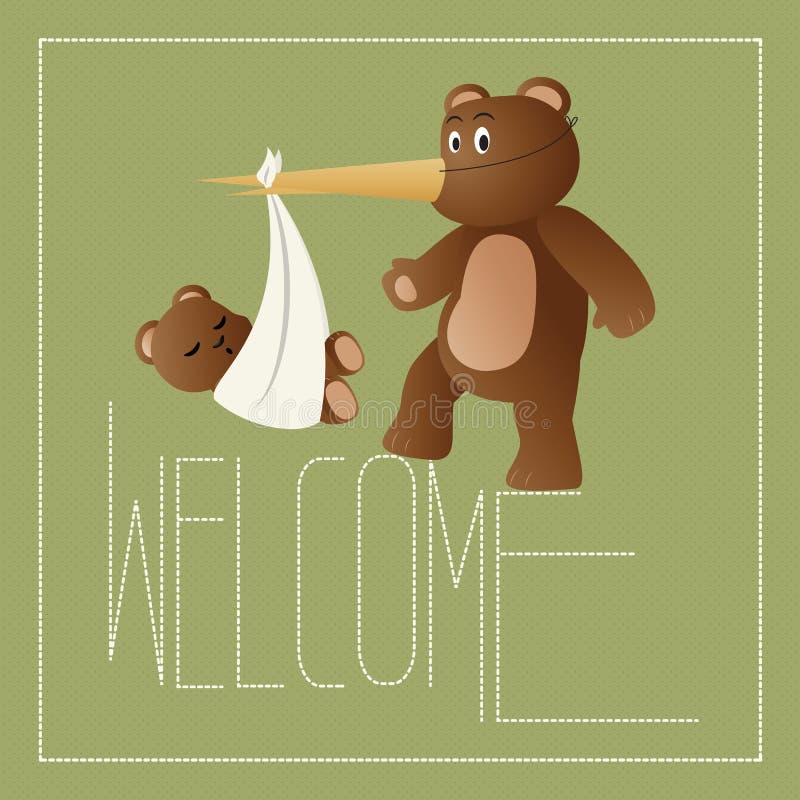 Welcome New Baby stock vector. Illustration of expectation - 24577793