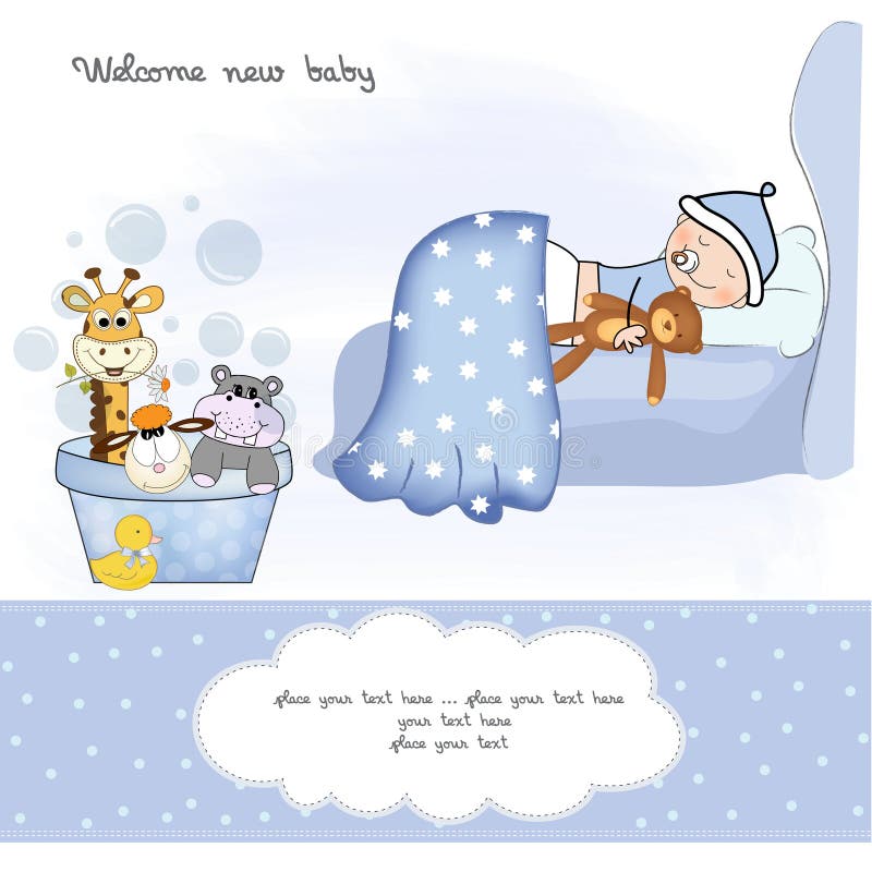 Welcome new baby boy stock vector. Illustration of decor - 20560076