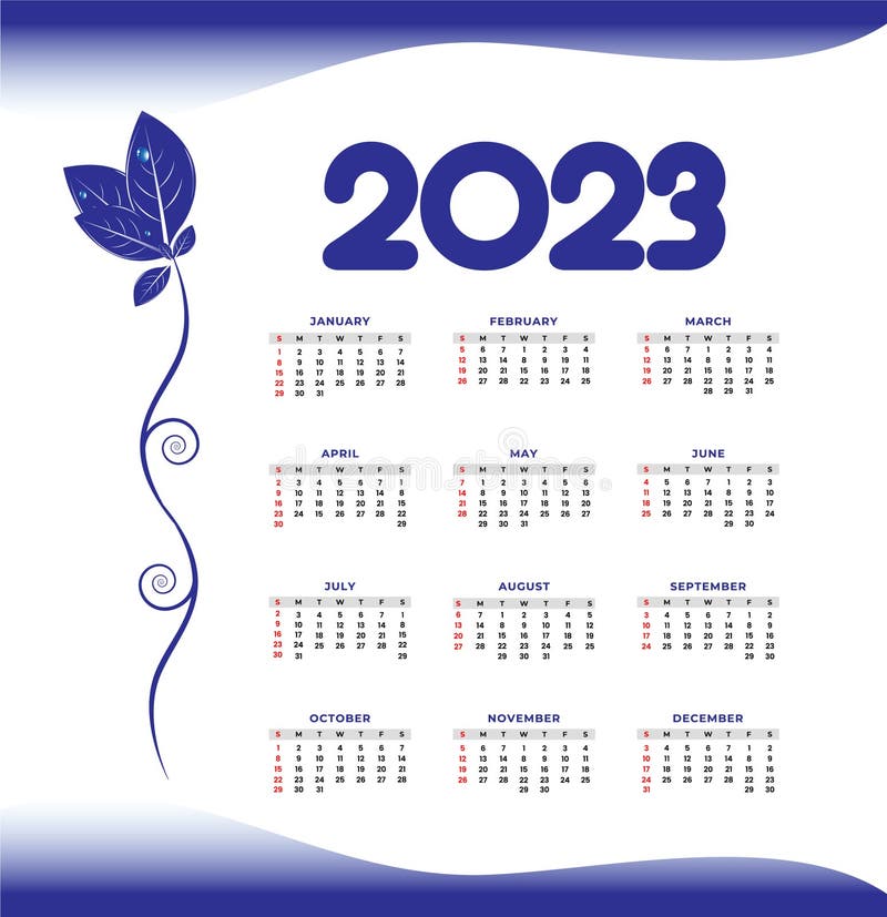 Welcome New Year Calender Design Stock Vector - Illustration of year ...