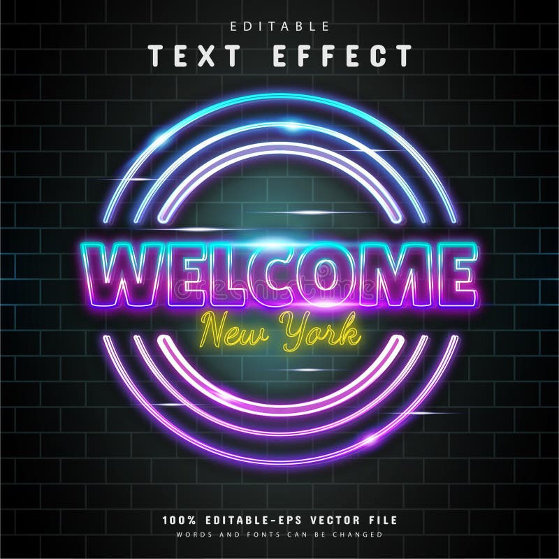 Neon Font Welcome Stock Illustrations – 1,057 Neon Font Welcome Stock ...