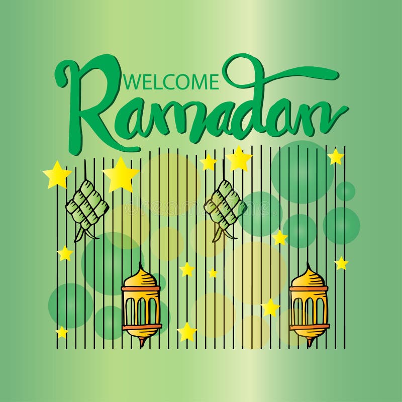Welcome ramadan stock illustration. Illustration of month - 92327415