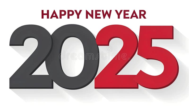 Welcome 2025, Red 2025, New Year, Happy New Year 2025 Background Design ...