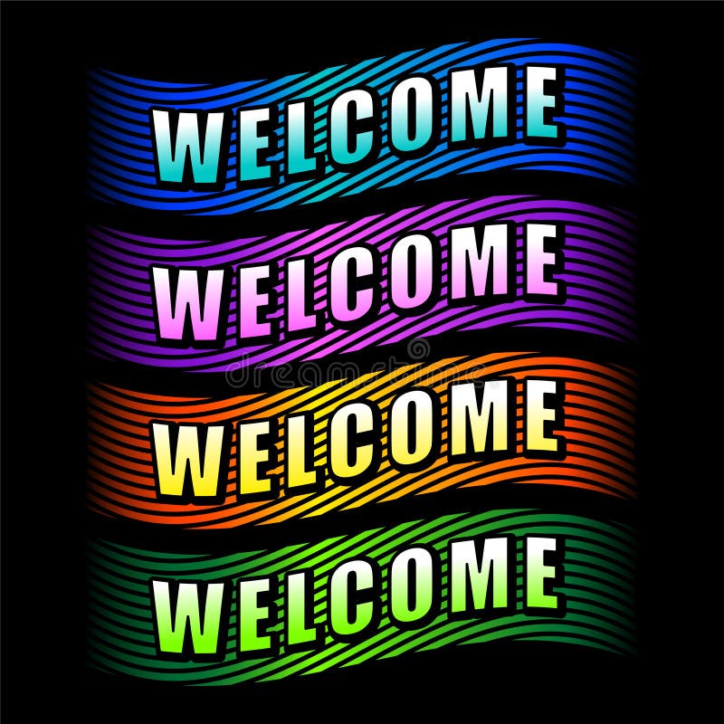 Curved Welcome Stock Illustrations – 154 Curved Welcome Stock ...