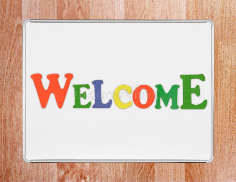 Welcome sign. stock photo. Image of background, green - 11221558