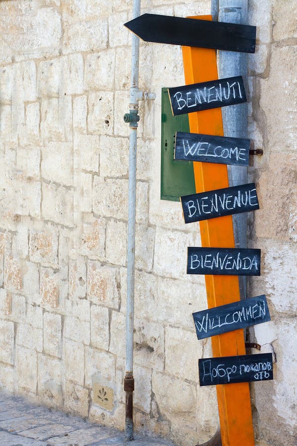 Welcome in 27 Languages stock image. Image of writing - 52517749