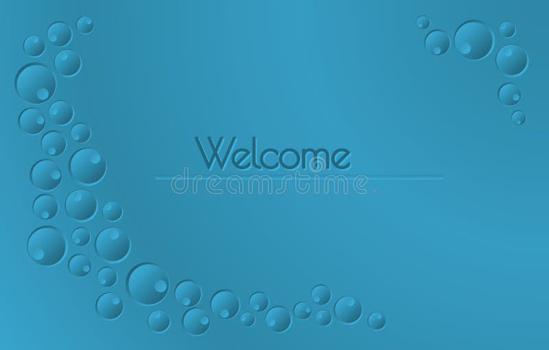 Welcome Sign with Blue Background Stock Illustration - Illustration of ...