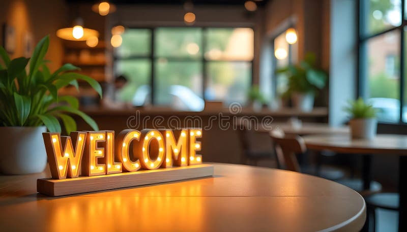 A Welcome Sign on a Desk Symbolizes a Friendly Onboarding Process in a ...