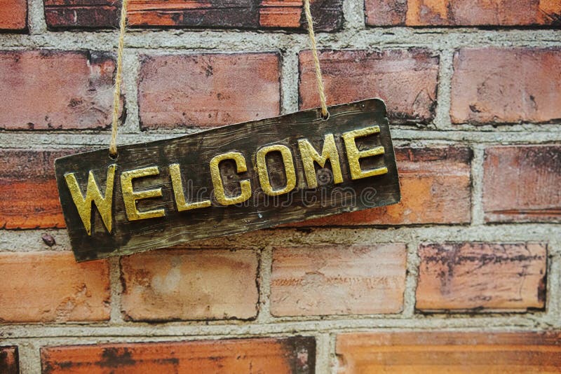 117 Welcome Word Brick Wall Background Stock Photos - Free & Royalty ...