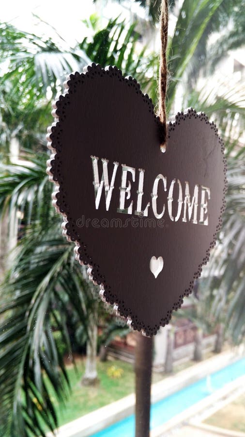 Welcome sign stock photo. Image of exterior, grass, estate - 61556386