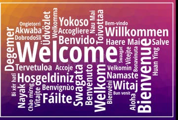 Sign Language Welcome Stock Illustrations – 1,666 Sign Language Welcome ...