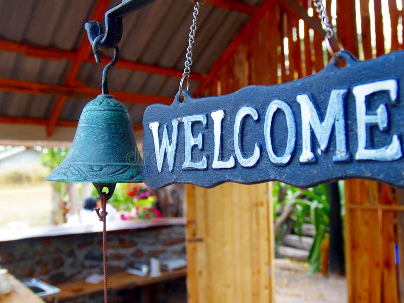 Welcome sign stock image. Image of enter, concept, vintage - 55668021