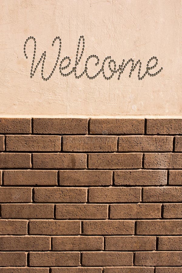 Welcome Sign Wording Text on a Background for Business Concept Stock ...