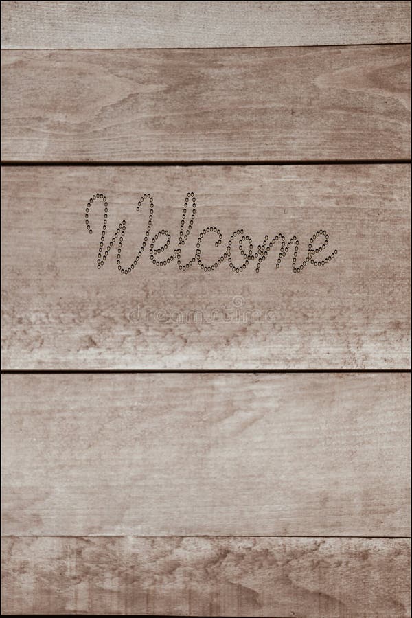 Welcome Sign Wording Text on a Background for Business Concept Stock ...