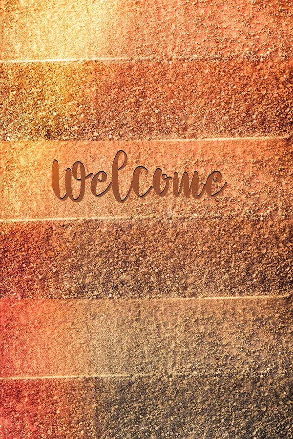 Welcome Sign Wording Text on a Background for Business Concept Stock ...