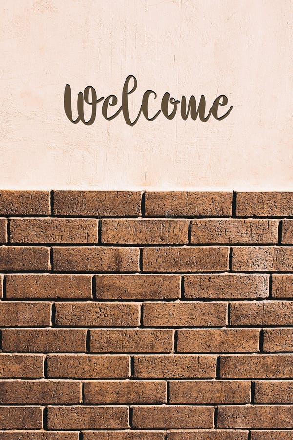 Welcome Sign Wording Text on a Background for Business Concept Stock ...