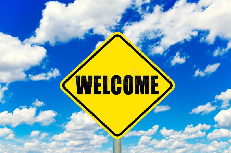 Welcome sign stock image. Image of holiday, idea, high - 35740949